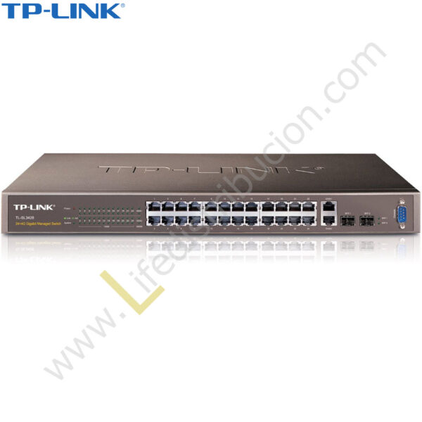 TL-SL3428 TP-LINK SWITCH ADM 24P 10/100 + 4P 10/100/1000 + 2 SFP | LIFE DISTRIBUCIÓN